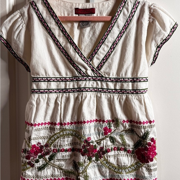 Mimi & Maggie | Shirts & Tops | Mimi Maggie White Blouse With Pink And ...
